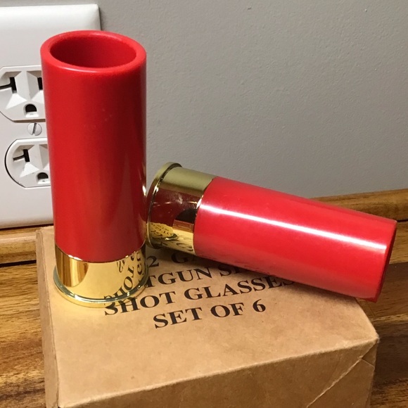 Goochoo | Dining | 2 Gauge Shotgun Shell Shot Glasses Set Of 6 | Poshmark